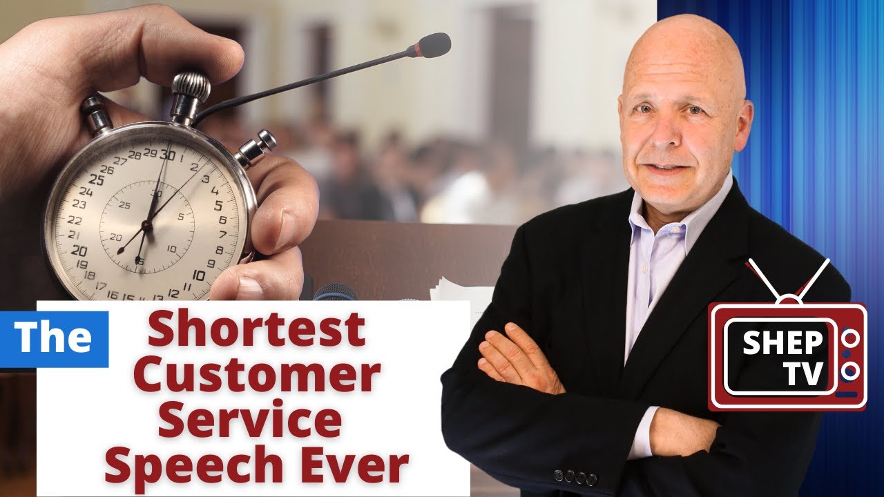 The Shortest Customer Service Speech You Need To Hear - YouTube