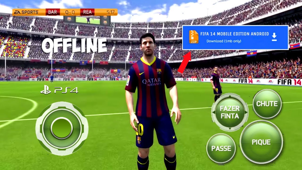 FIFA 14 MOBILE EDITION PARA ANDROID OFFLINE GRÁFICOS PS4 ...