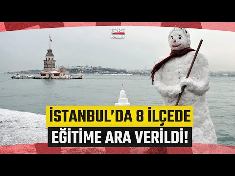 İstanbul’da 8 İlçede Kar Tatili! Valilik: Şehir Genelinde Eğitime Ara Verilmeyecek! - TGRT Haber