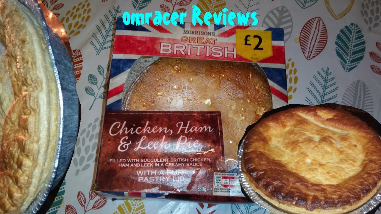 omracer Reviews: Morrison's GB Chicken, Ham and Leek Pie - YouTube