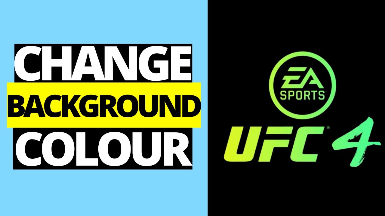 How To Change Player Card Background Color in UFC 4 - YouTube