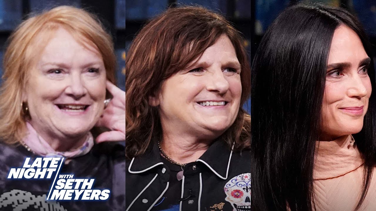 Jennifer Connelly, Amy Ray and Emily Saliers | Late Night with Seth ...