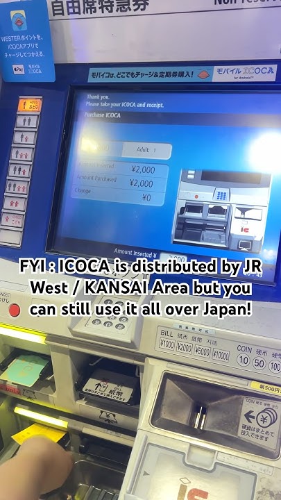Purchasing my 1st IC-Card! ICOCA Complete Guideline! #japan #trip - YouTube
