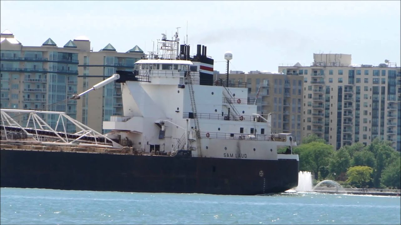 Sam Laud, Detroit River, Self-unloading bulk cargo carrier, June 6 ...