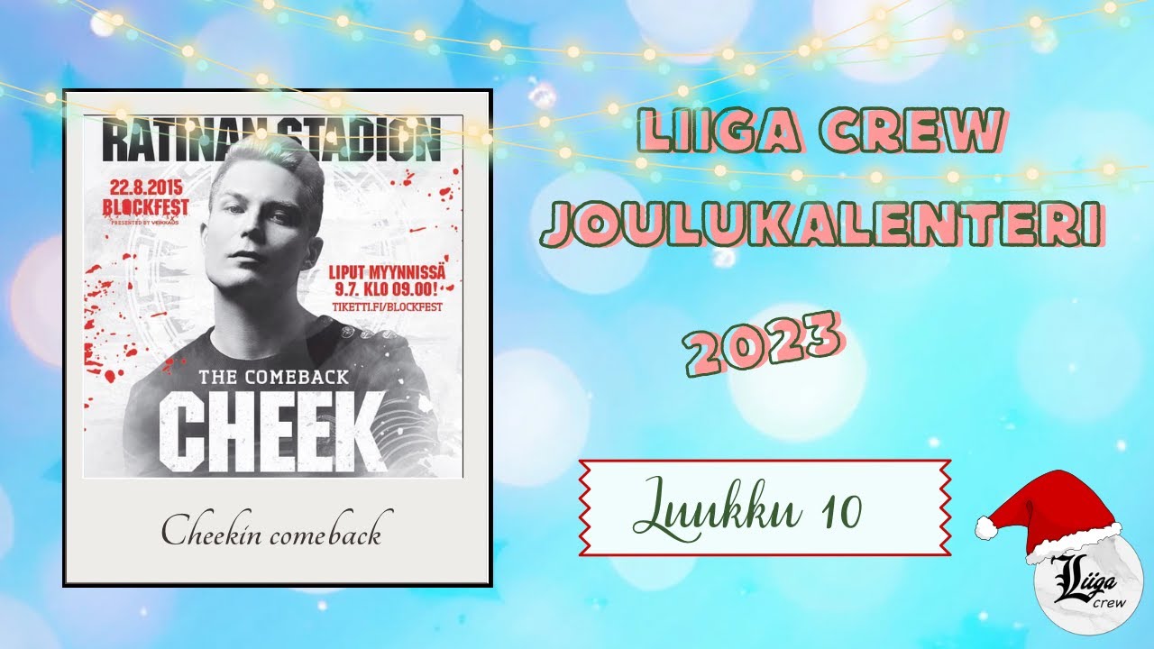Luukku 10 - Cheekin comeback Blockfesteillä 2015 - YouTube