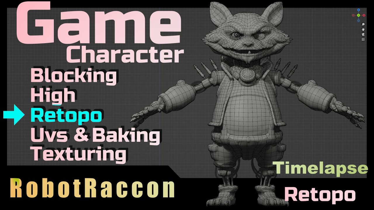 Retopology in Blender Made Easy for Game Character Creation - YouTube