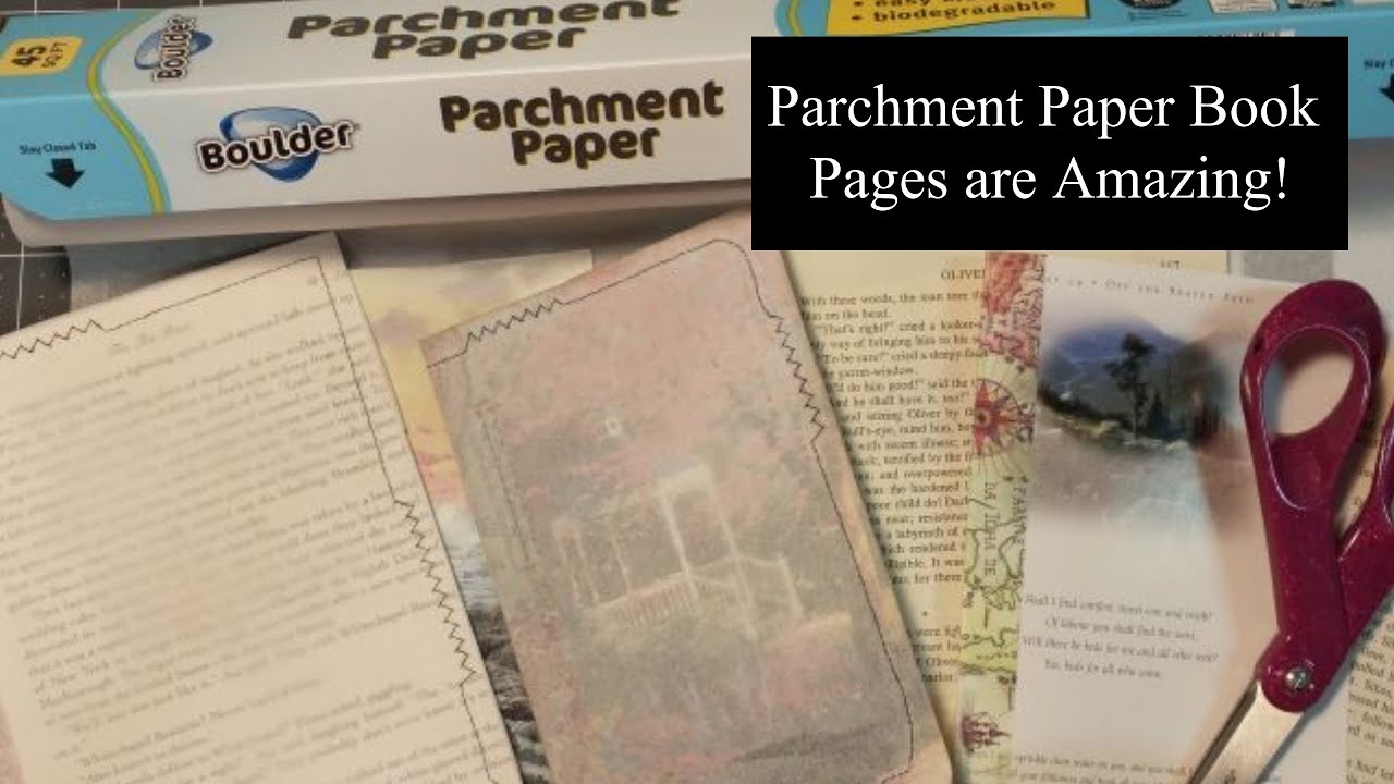 Parchment Paper Book Pages - YouTube