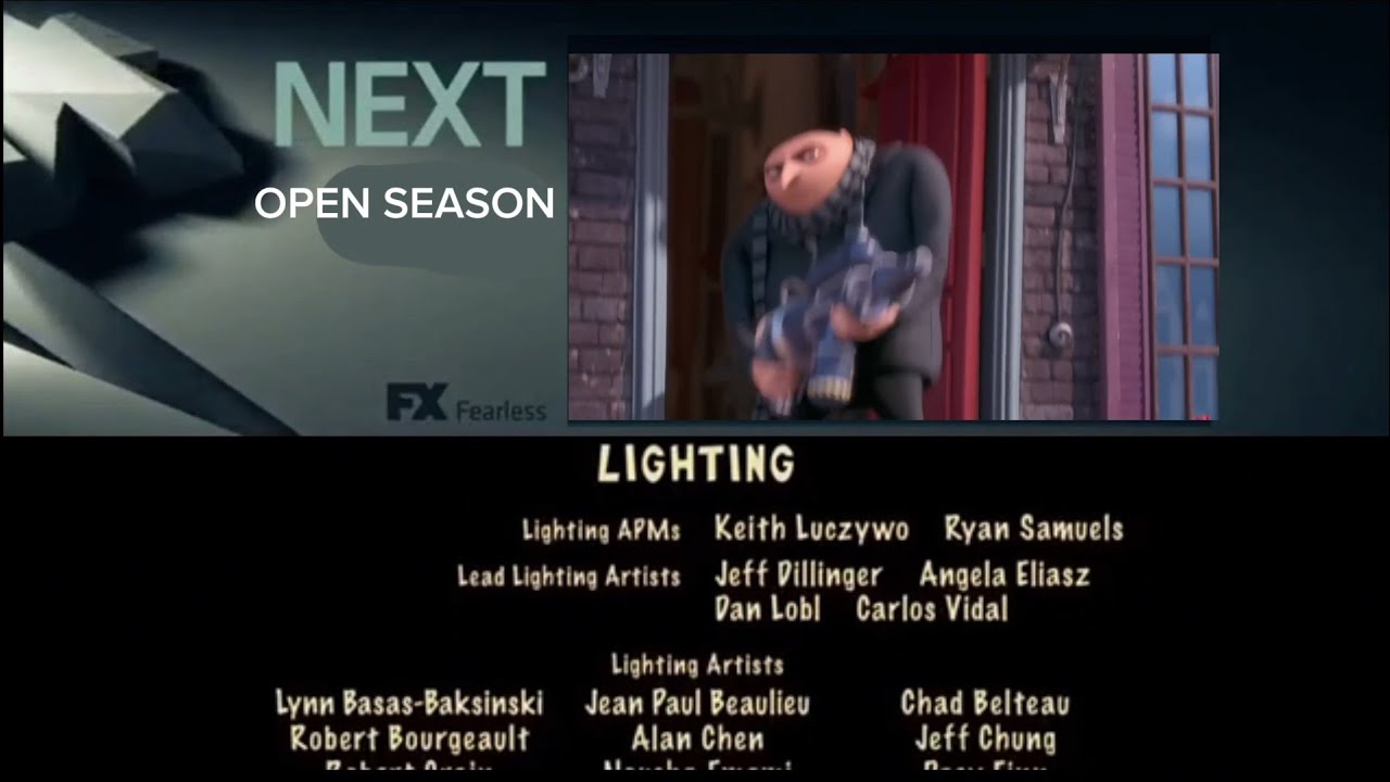 Open Season End Credits On FX #12 - YouTube