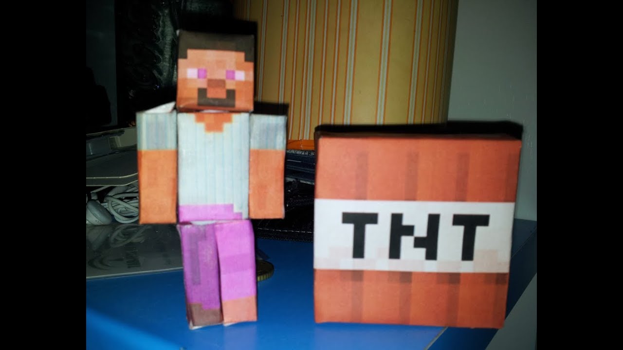 Hacer un muñeco del Minecraft de papel - YouTube