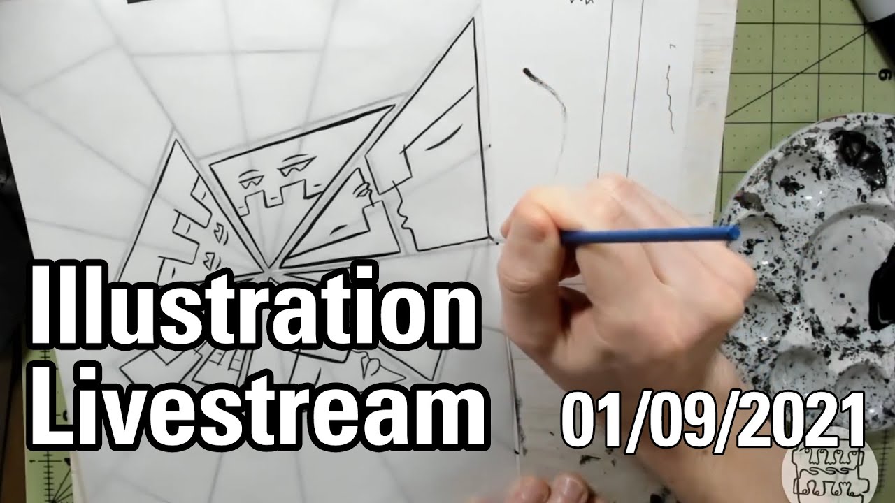 Twitch Stream 1-09-2021: Illustration - Radial Blockheads - YouTube