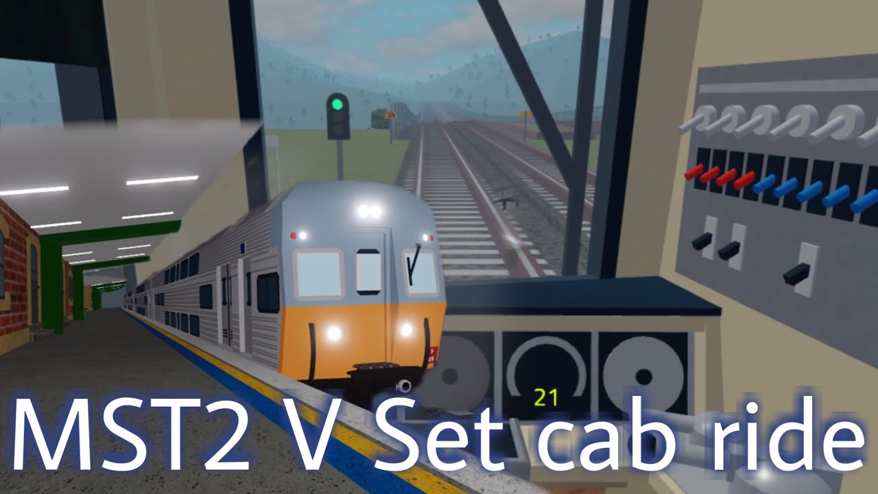 MST2 4 car V set cab ride | Mooney Mooney - Central - YouTube