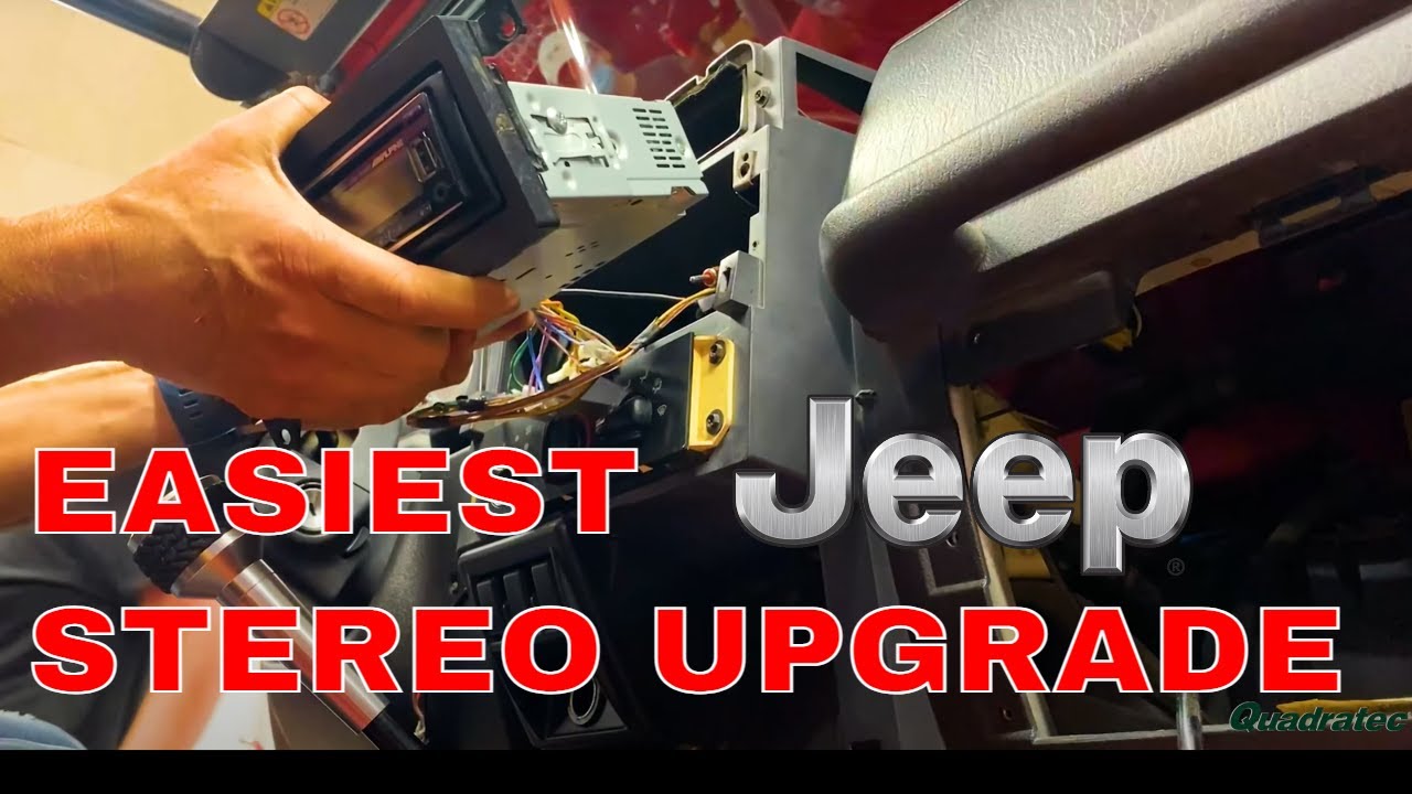 How To Install Aftermarket Jeep Wrangler Stereo | Jeep TJ (1997-2006 ...