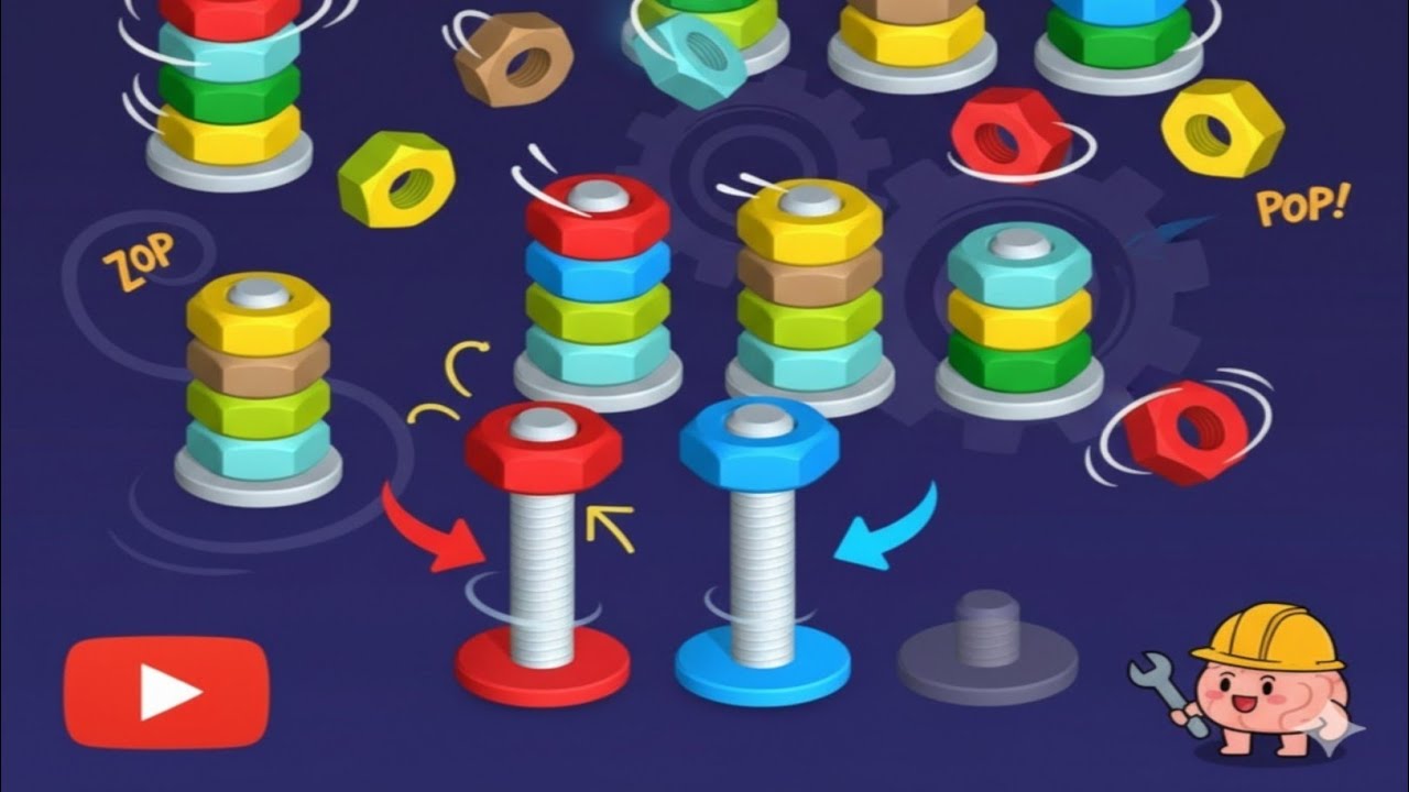 Nut Sort Game Part 1 – Easy Levels | MSA games official - YouTube