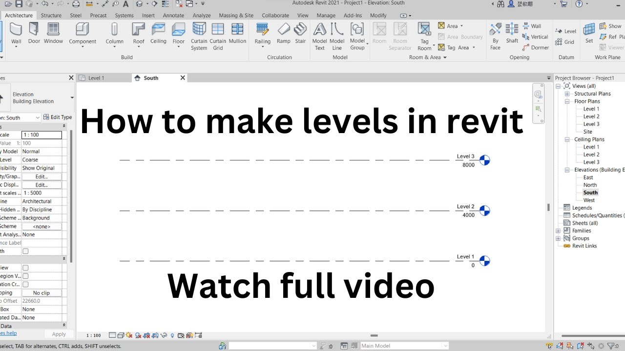 How to make levels in Revit software #revit #levels #likes #share # ...