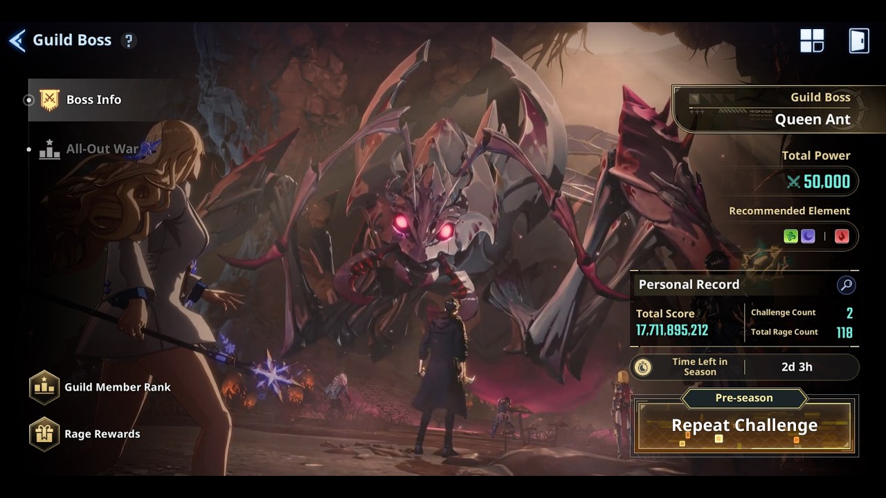 F2P [RC118] GUILD BOSS - ANT QUEEN SETUP || Solo Leveling Arise - YouTube