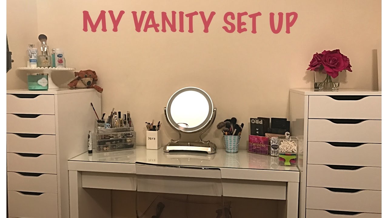 MY VANITY SET UP AND EVERYDAY MAKEUP - YouTube