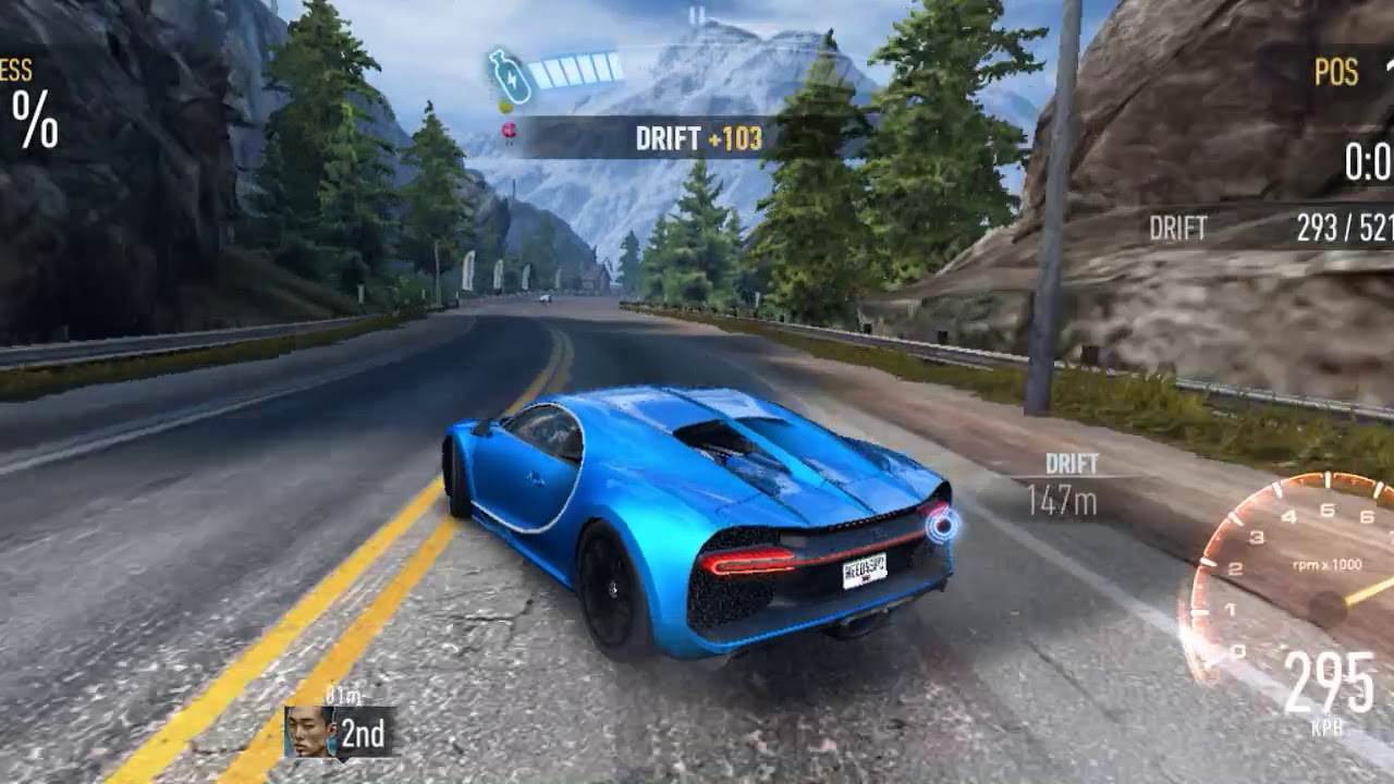 NFS No Limits Bugatti Chiron gameplay - YouTube