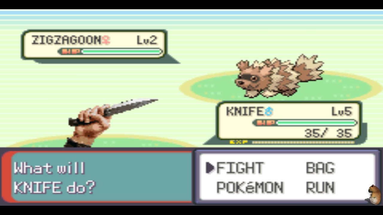 pokemon knife version - YouTube