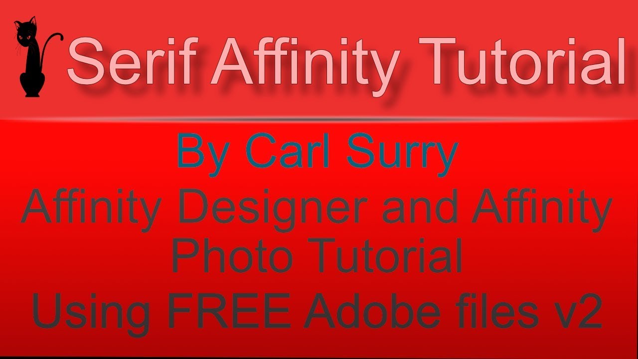 Affinity Designer and Photo - Using Free Adobe Files v2 - YouTube