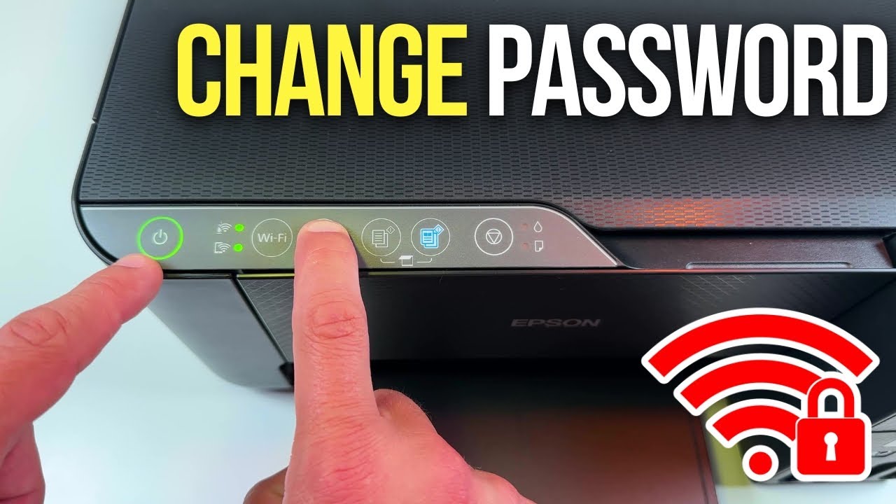 How to Change the Wi-Fi Password on Epson Printers - Simple Guide - YouTube