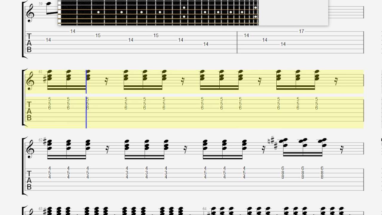 Blur Country House GUITAR 1 TAB - YouTube