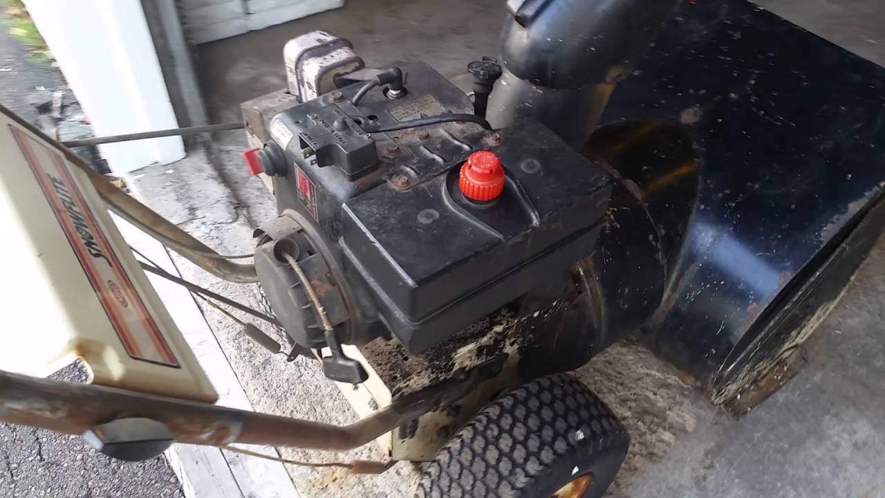 1985 MTD Snowflite Snowthrower - YouTube