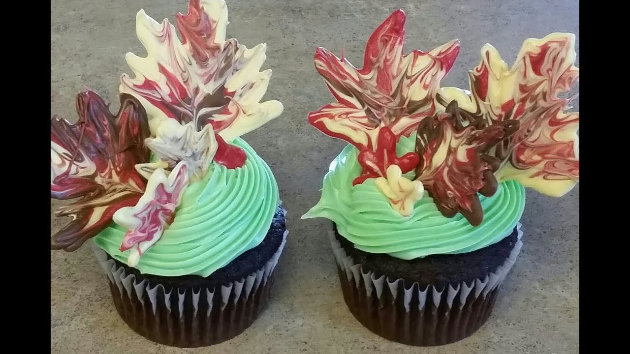 FALL / AUTUMN CUPCAKES. Thanksgiving cupcakes. - YouTube
