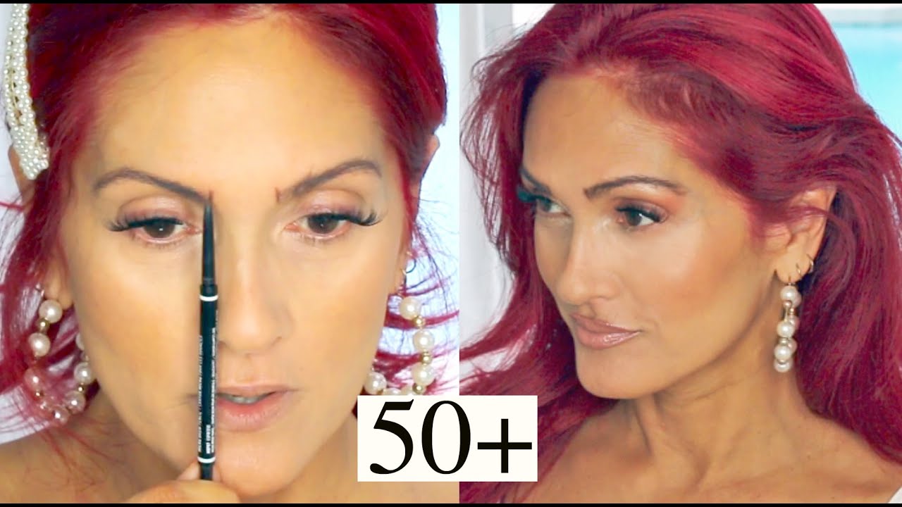 FACELIFT WITH MAKEUP | OVER 50 MATURE SKIN - YouTube
