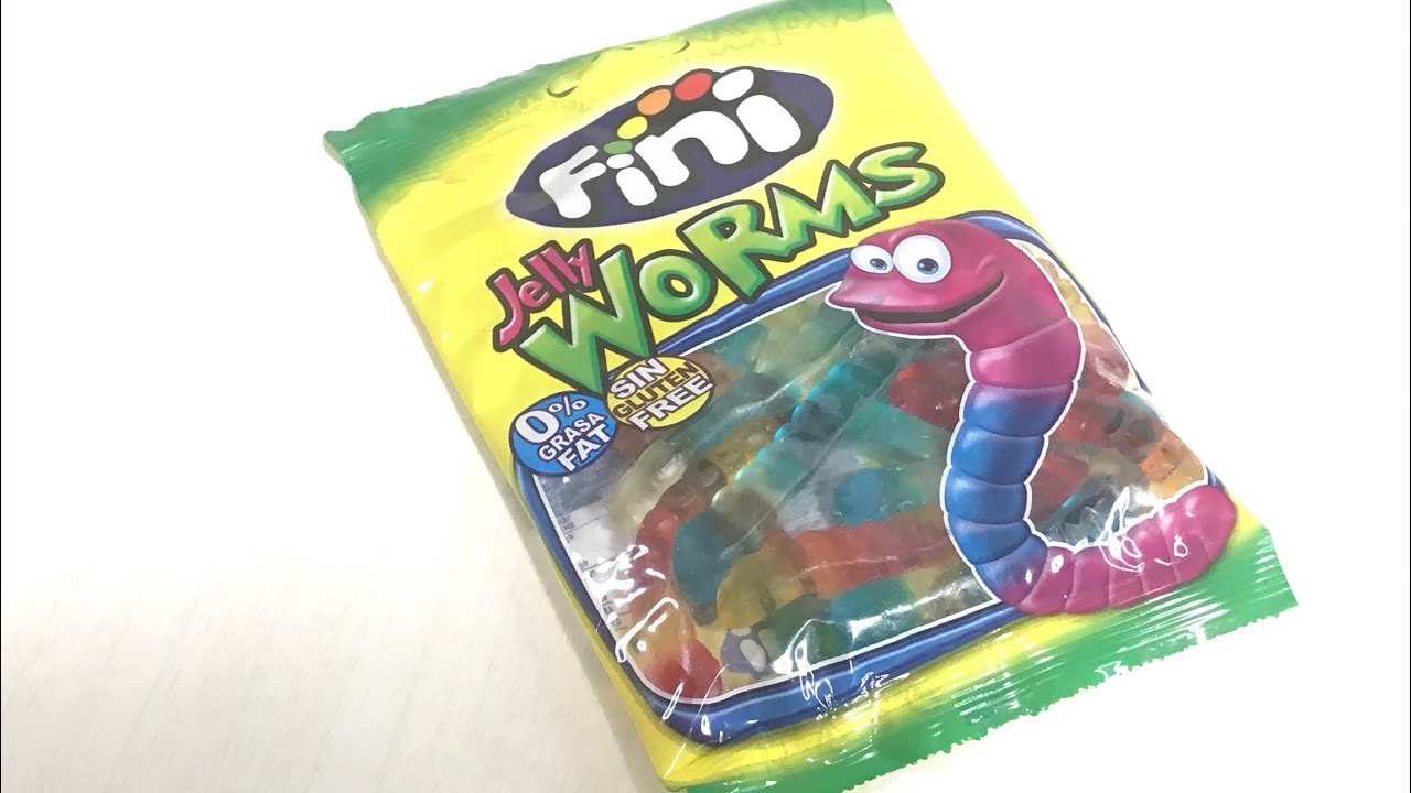 🇪🇸Fini Beans Jerry worms 🔴🟠🟣🟢🟡🔵 gummy sweets😋 - YouTube