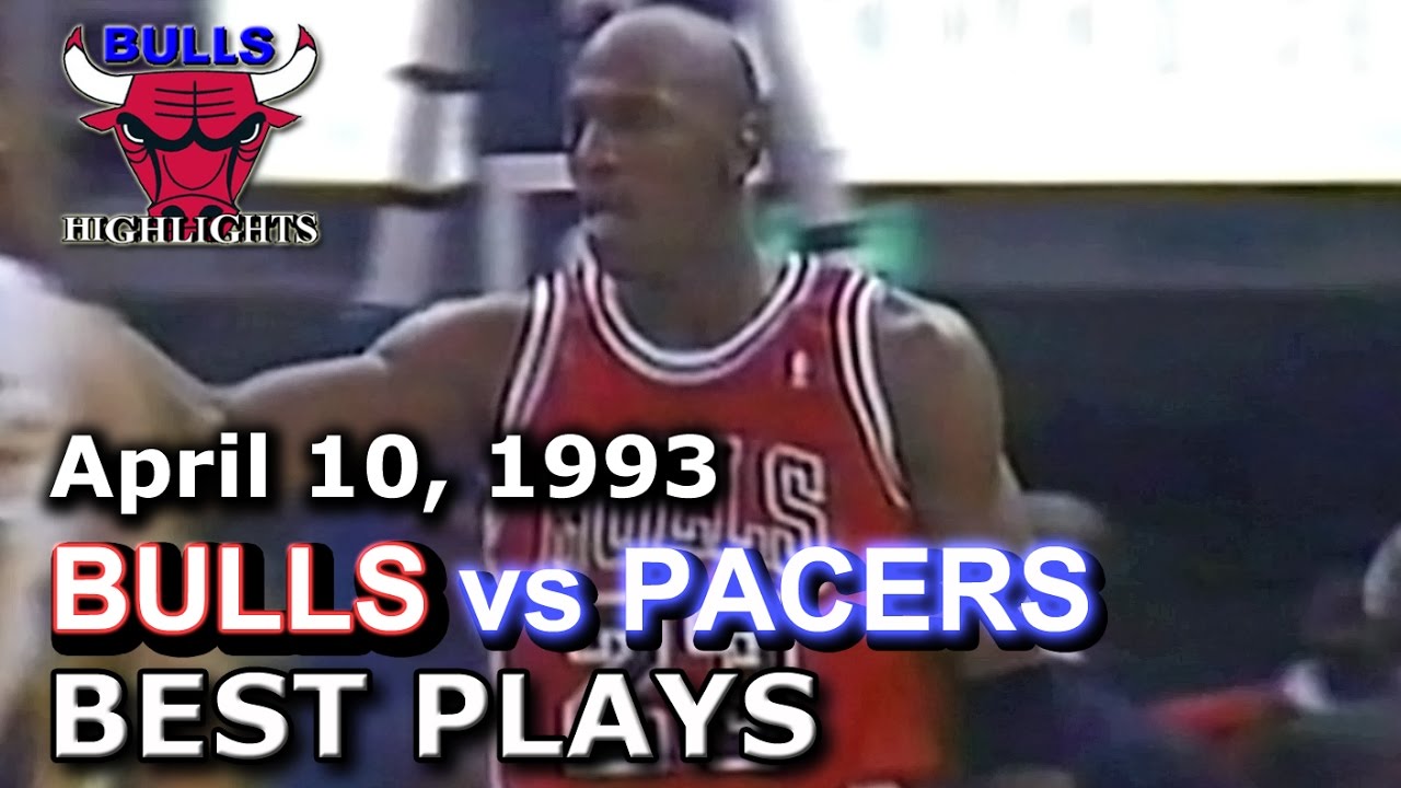 April 10 1993 Bulls vs Pacers highlights - YouTube