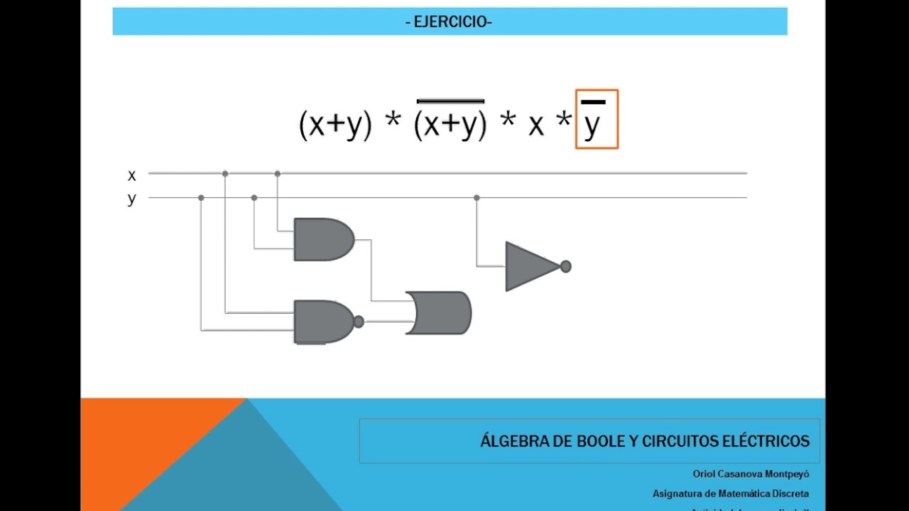 Algebra de Boole y circuitos eléctricos - YouTube