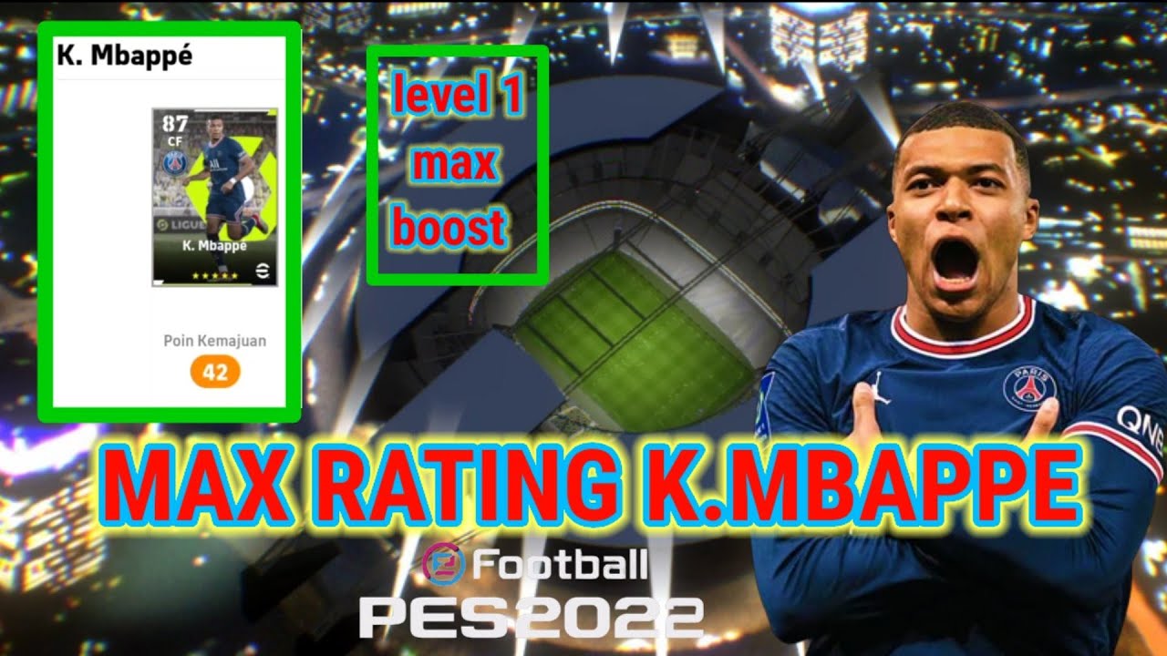 Trik Cara Racik Rating K.Mbappe Jadi 100 Efootball Pes 2022 Mobile ...