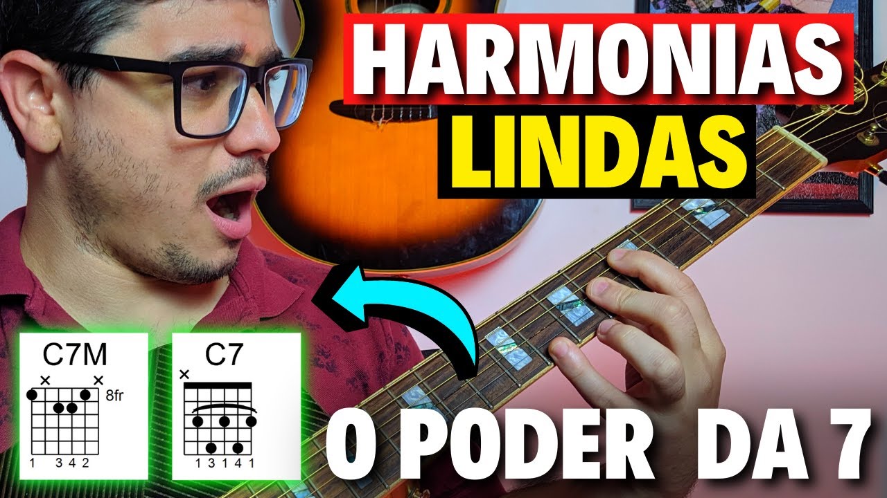 🎸Como usar acordes com sétima - GUIA COMPLETO - Aula de violão - YouTube