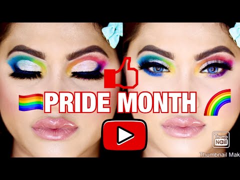PRIDE MONTH 2020 ! Pride 🌈 inspired Makeup | LGBTQ - YouTube