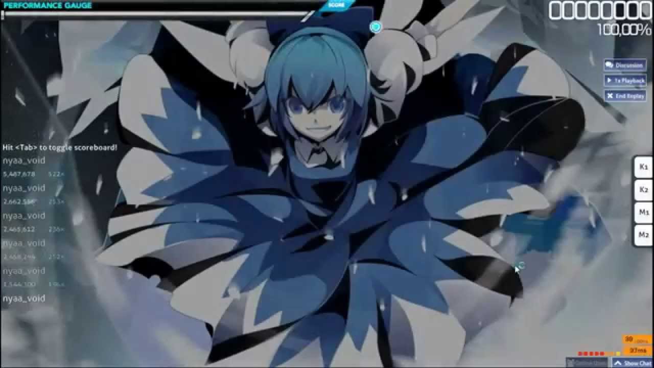 [osu!std] IOSYS - Cirno Perfect Math Class - YouTube