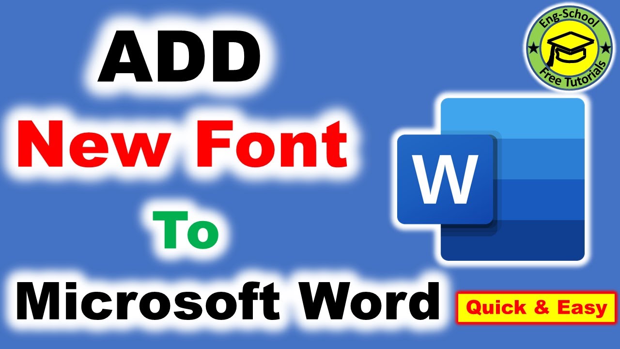 Add Font To Microsoft Word