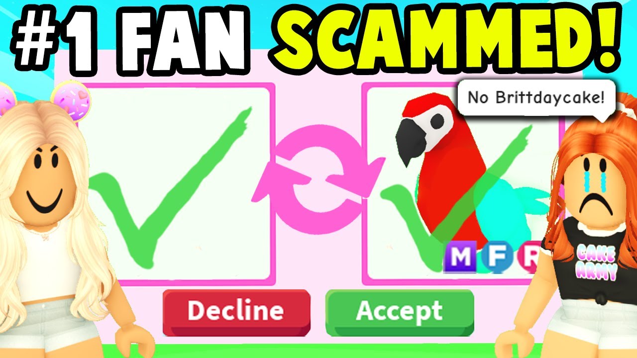 I SCAMMED FANS in Adopt Me! - YouTube
