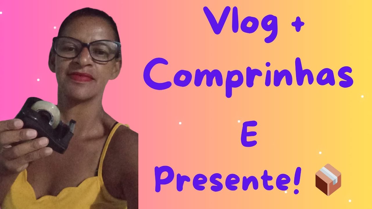 MEU PRIMEIRO VLOG+ COMPRINHAS + PRESENTE! - YouTube