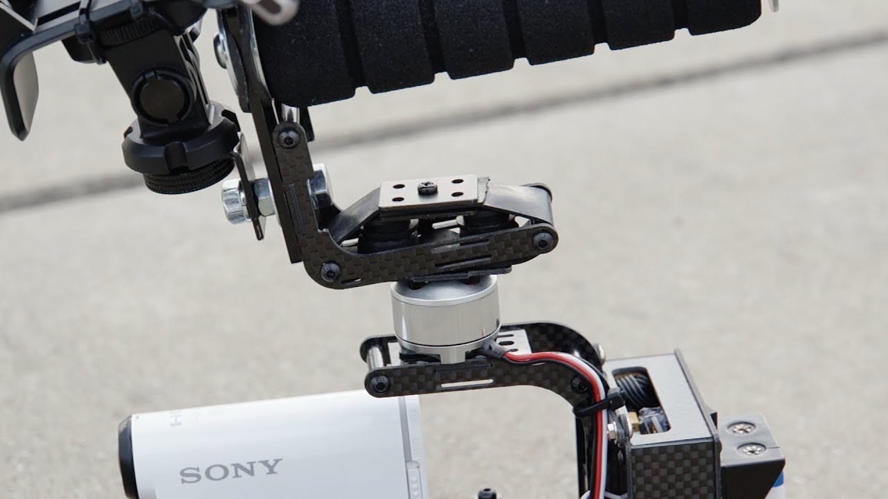 HDR-AS100V on Brushless Gimbal - Rubber Band Damper - YouTube