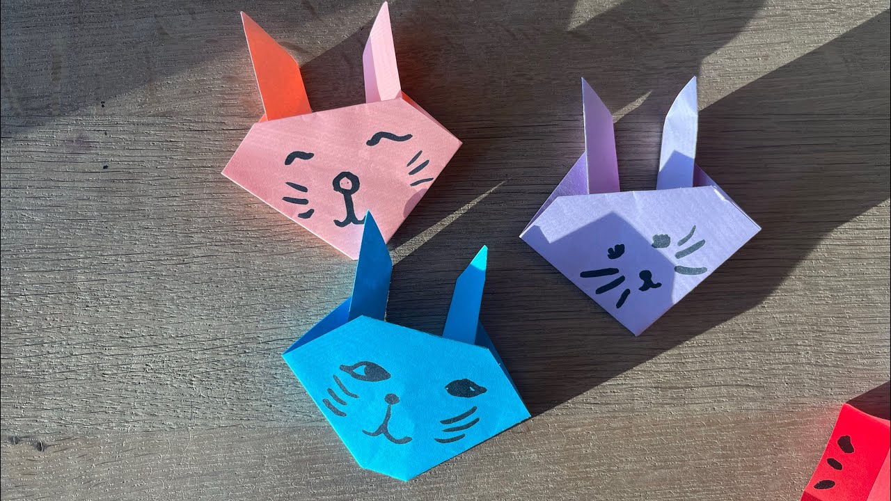 Easy Easter Bunny Origami for kids - YouTube