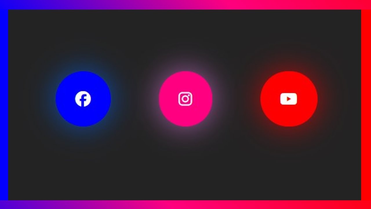 🔴como Poner ICONOS de REDES SOCIALES en HTML y CSS - YouTube