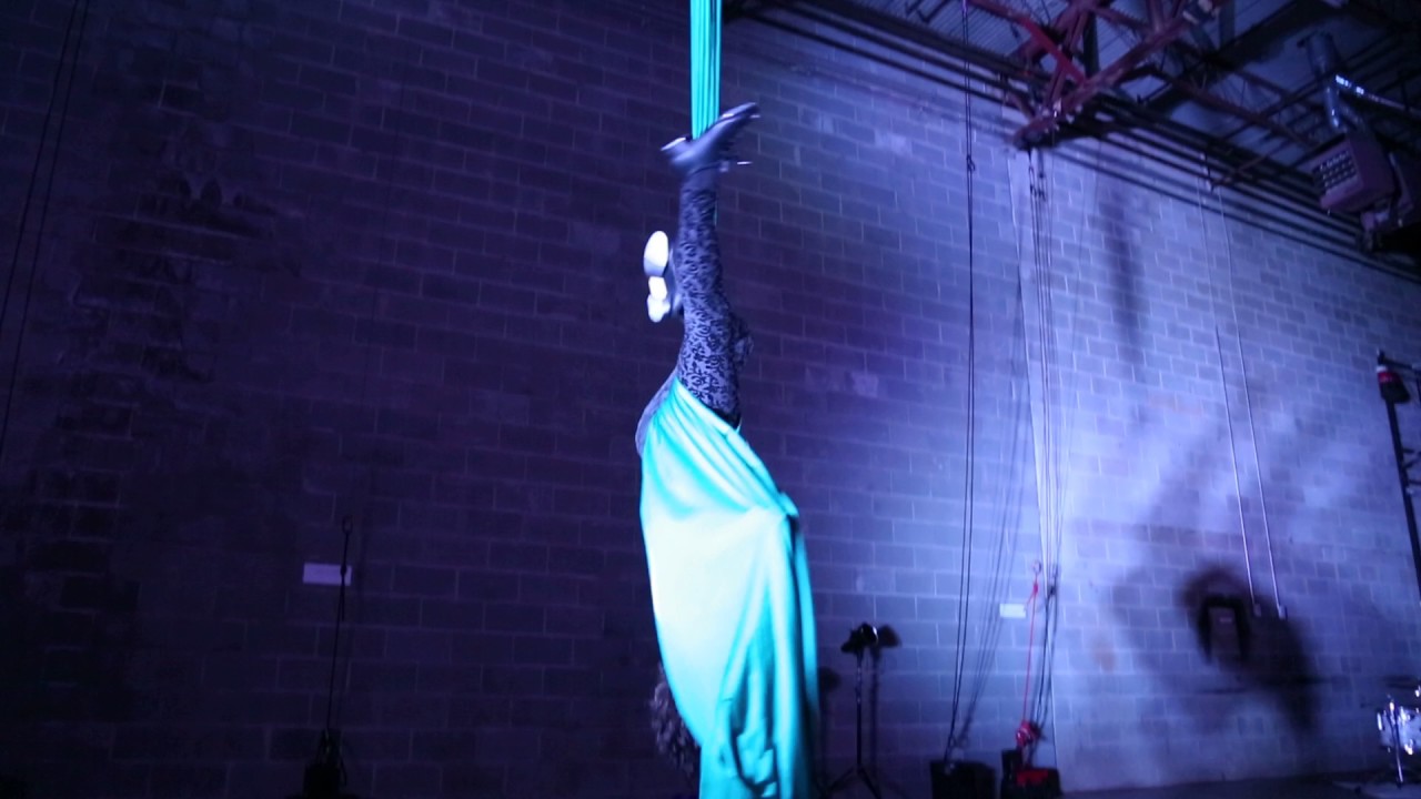 Aerial silks and tap dance - YouTube