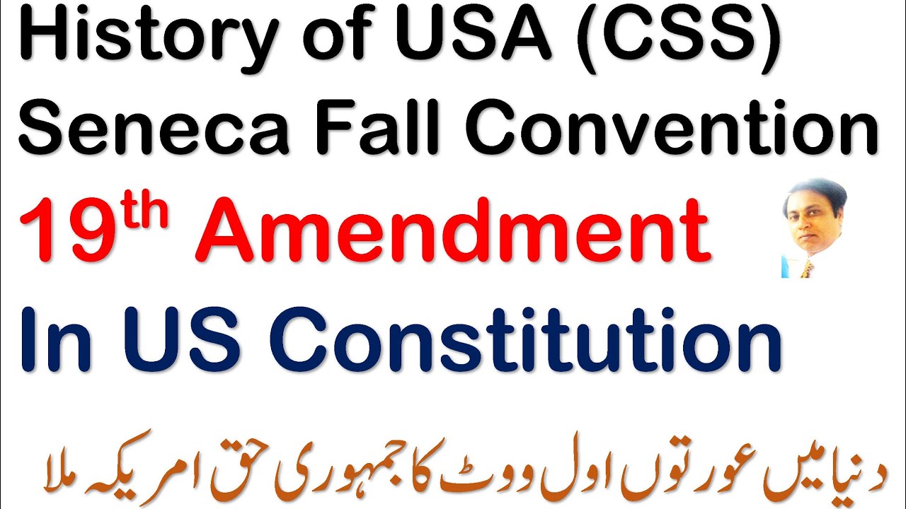 19th Amendment in US Constitution | THE SENECA FALLS CONVENTION | Women ...