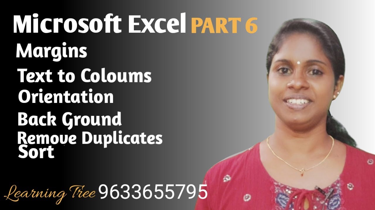 Microsoft Excel Part 6 Youtube