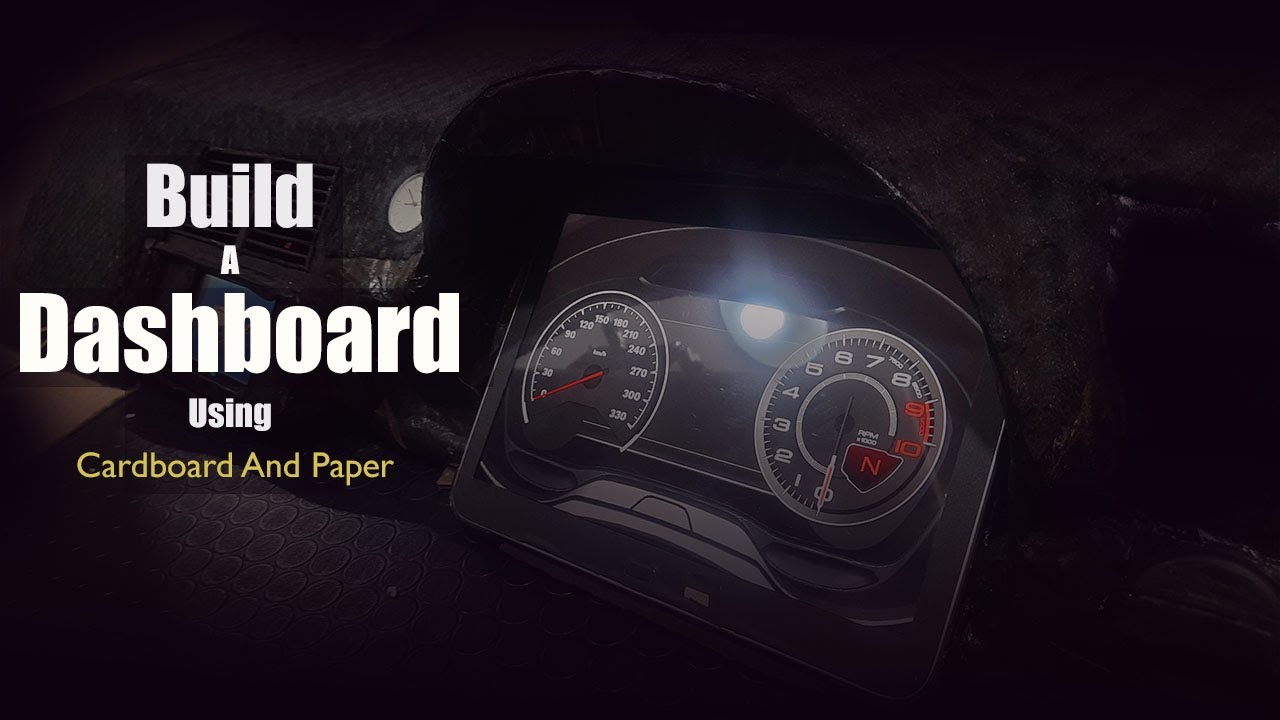 Dashboard Build Using Cardboards & Paper for Sim Racing | DIY ...