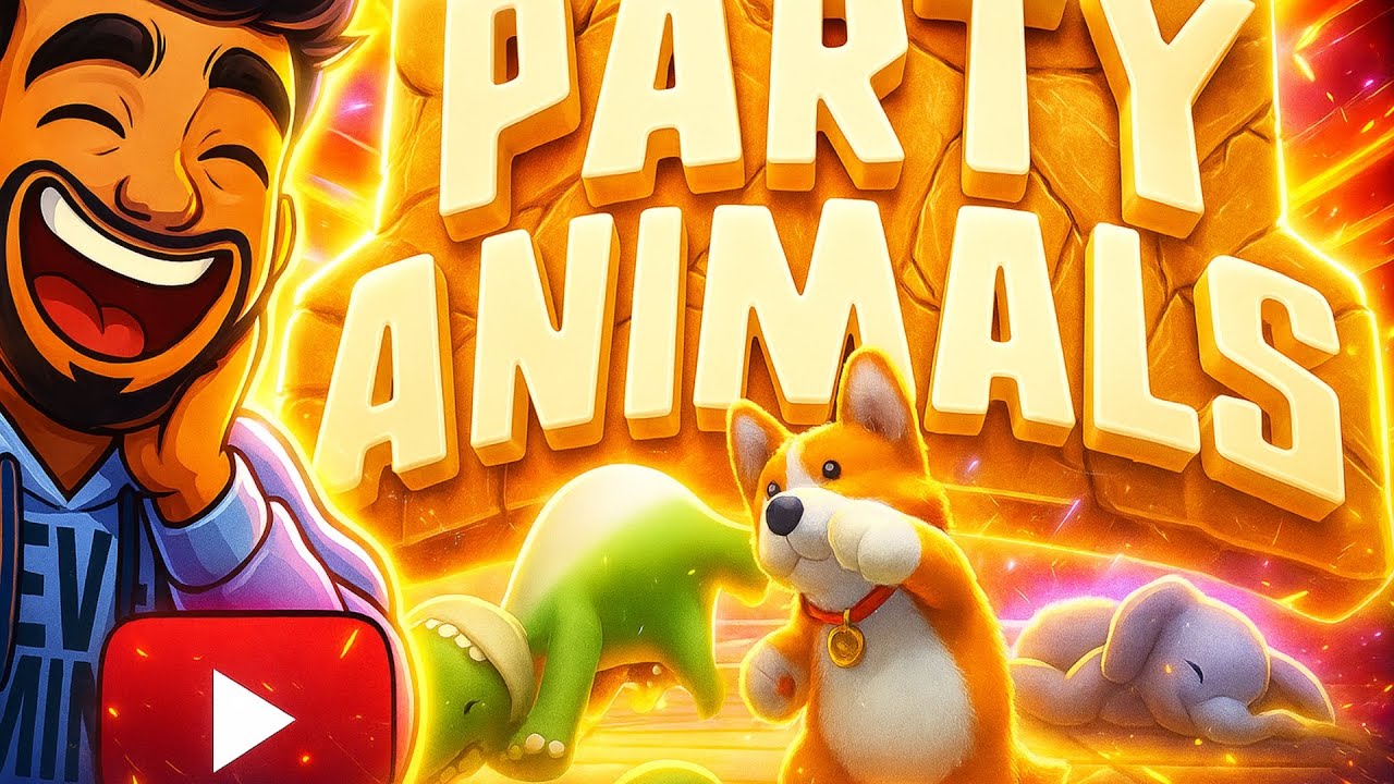 Party Animal With My Streamer Friends #partyanimals #gaming - YouTube