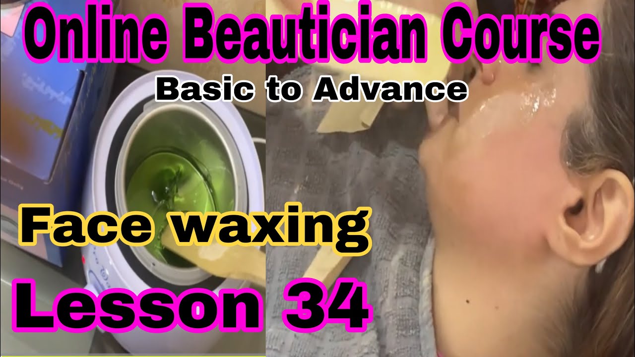 Face waxing Tutorial/ step by step / Rica Oil Waxing/Lesson 34/ Online ...