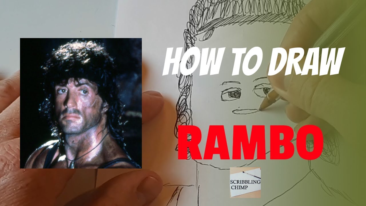 How To Draw Comedy Video - HOW TO DRAW RAMBO - YouTube