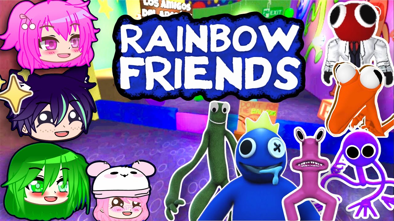 Escapando de la guarida de Red Rainbow Friends | Juguemos Any - YouTube