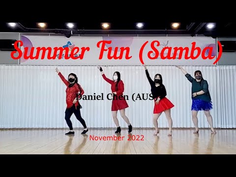 Summer Fun Samba Linedance / Improver Samba - YouTube